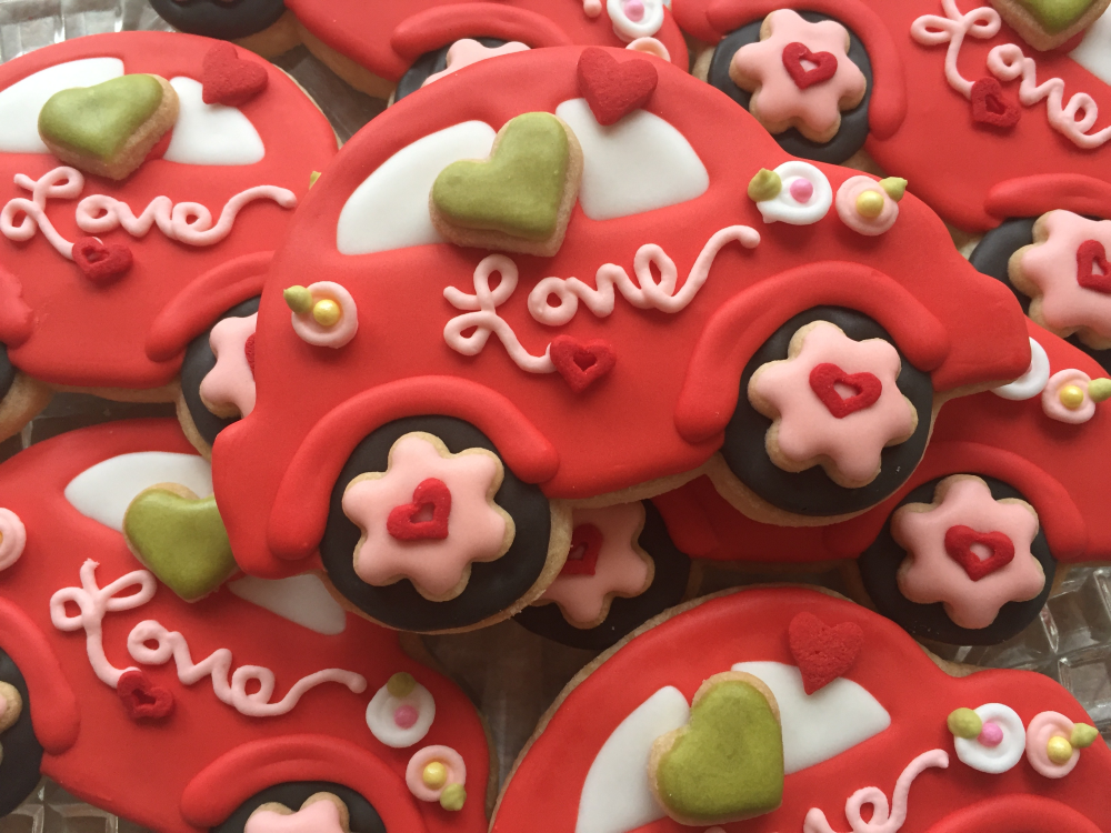 VW Beetle Love Bug Cookie Favor | Car Sugar Cookie Cut Out | Car Image ...